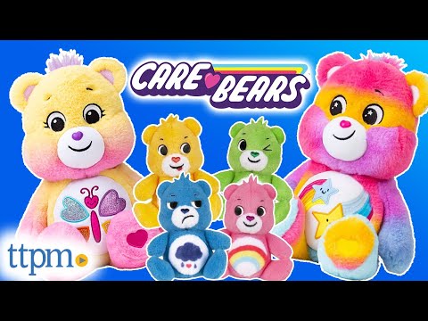Care Bears Dare to Care Bear, Calming Heart Bear, and Micro Plush