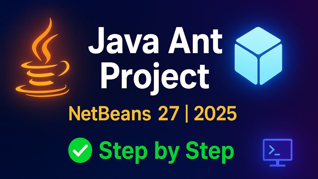 Create a Java Ant Project in NetBeans 27 | Run Java Project in NetBeans (2025 Guide)
