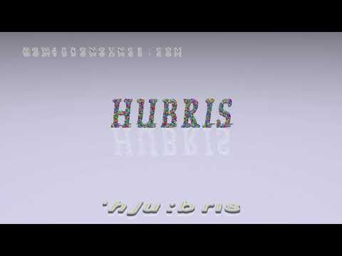 hubris - pronunciation + Examples in sentences and phrases