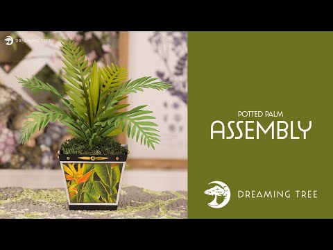 SVG File - Potted Palm - Assembly Tutorial (For Cricut, Silhouette, and ScanNCut)