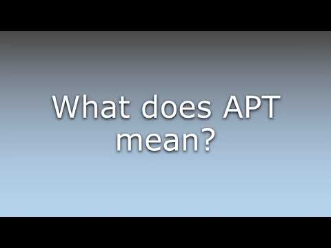 What does APT mean?