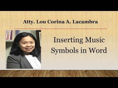 How to Insert Music Symbols in Word Document? (Paano Mag-Insert ng Music Symbols sa Word Document?)