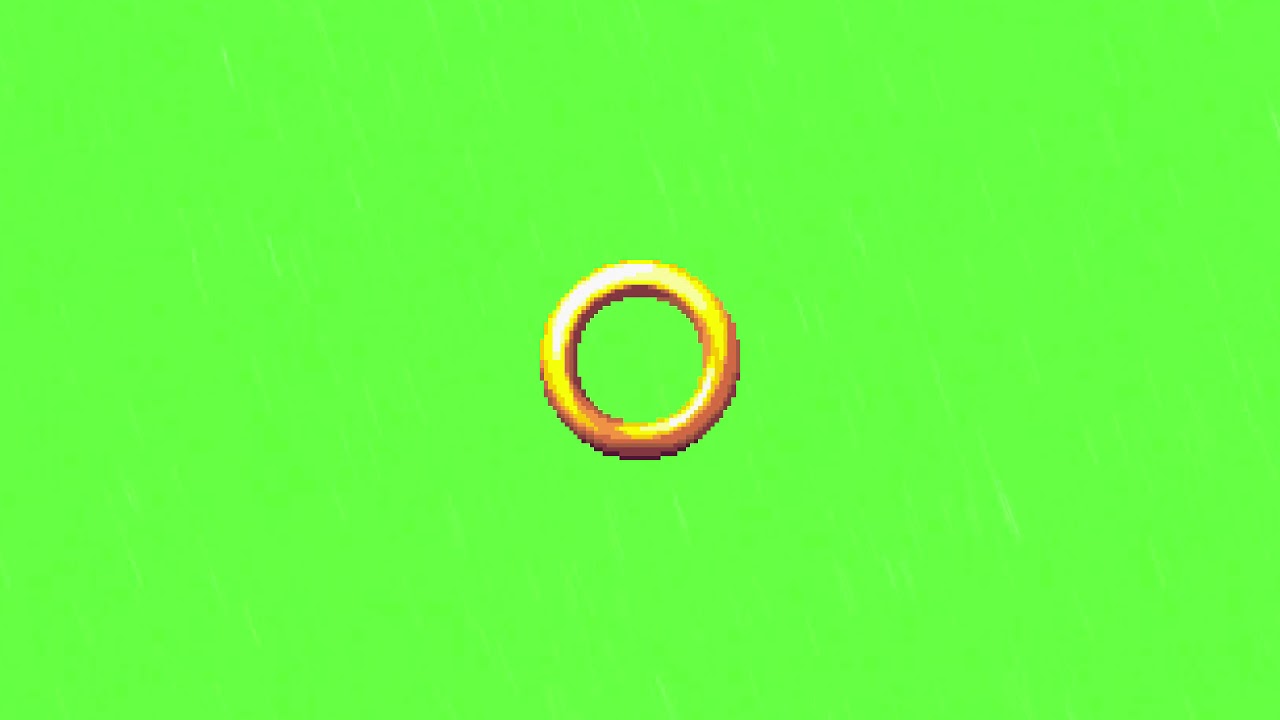 Sonic Ring Greenscreen (with audio) [RING FIX]