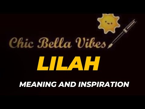 Exploring the Significance of the Name LILAH #namemeaning #name #lilah