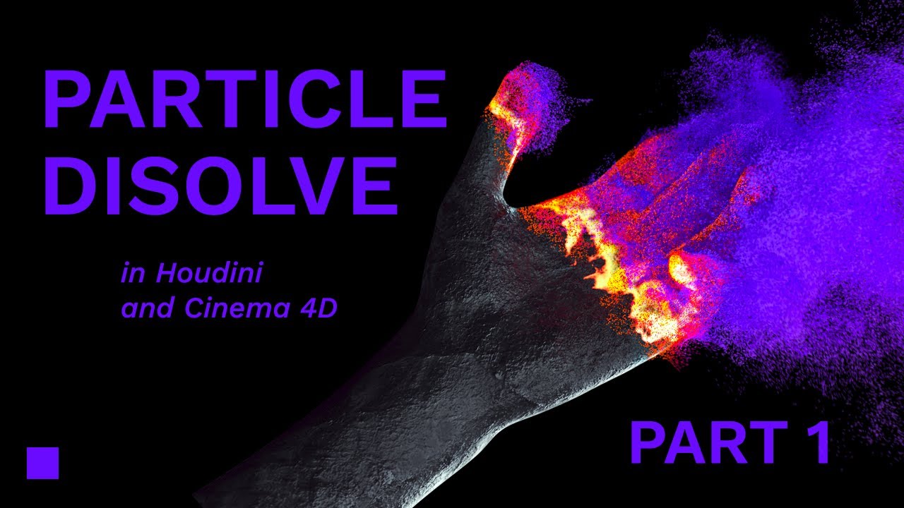 Abstract Particle Dissolve | Part 1 | Houdini, Cinema4D and Octane Tutorial