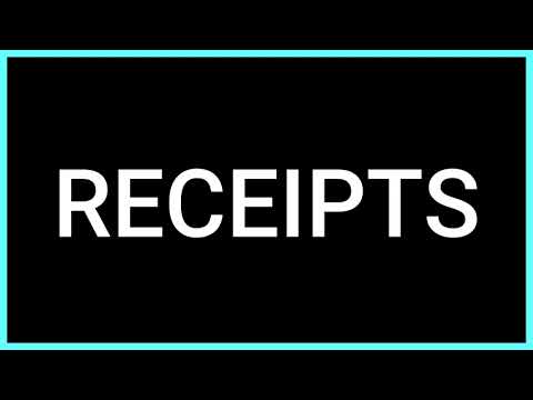 RECEIPTS (Slang Word) What does it mean?