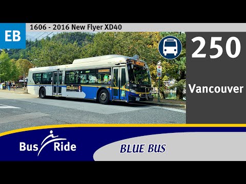 250 Vancouver | TransLink West Van Blue Bus 2016 New Flyer XD40 - 1606