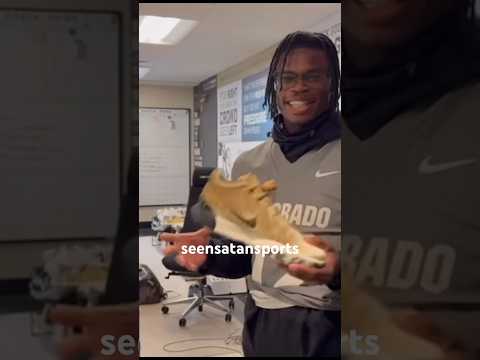 TRAVIS HUNTER LOVES DEION SANDERS NIKE DEAL! #deionsanders #coloradofootball #espn #cfb #nfl