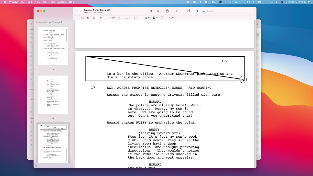 Creating Script Sides PDF for Film Production - Tutorial