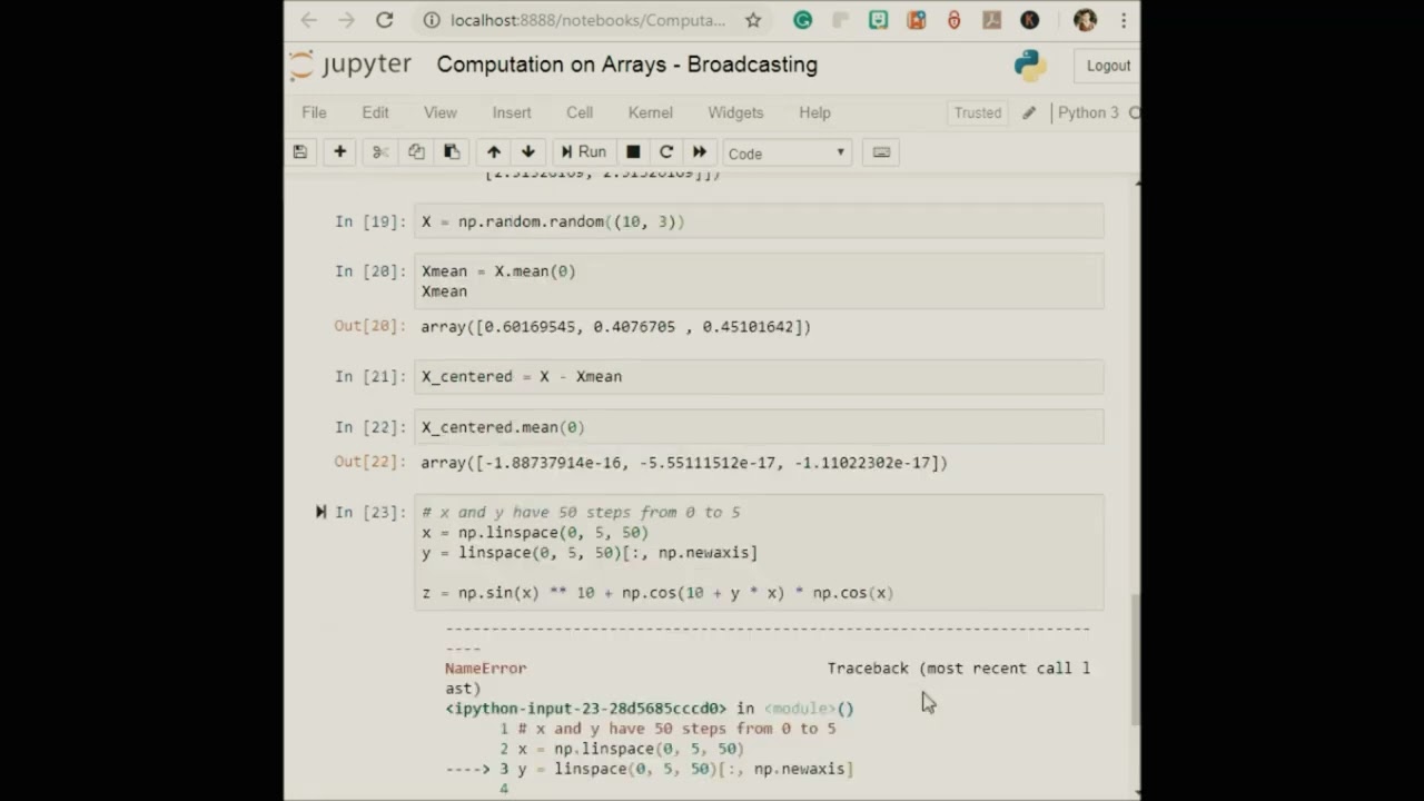 Broadcasting in Practice || Python || Numpy || Data Science || Machine Learning