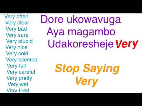 20 words to use instead of very. (Improve your vocabulary)