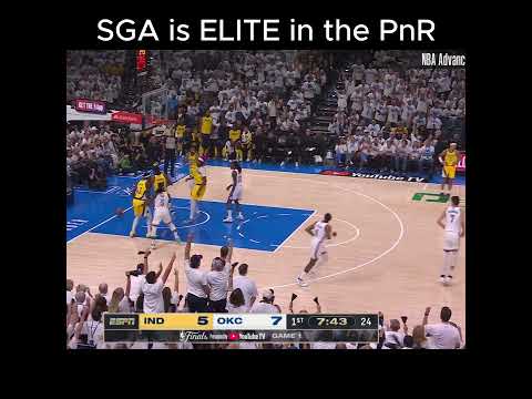 Shai is ELITE in Pick and Roll #nba #basketball #nbaplayoffs #okcthunder