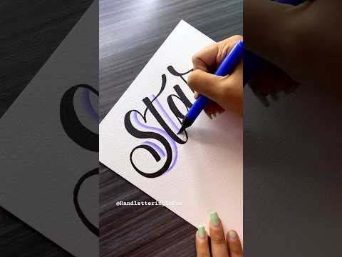 Lettering Star! #shorts #lettering #calligraphy #art