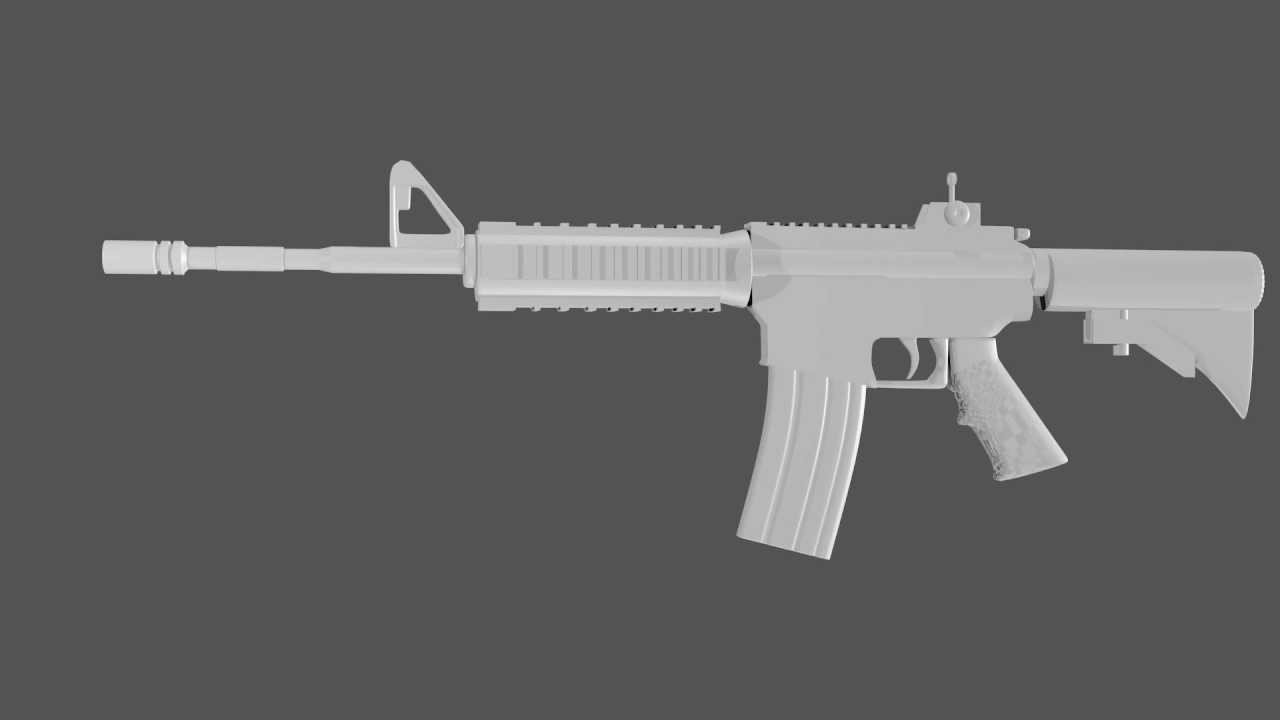 Blender M4 model and animation