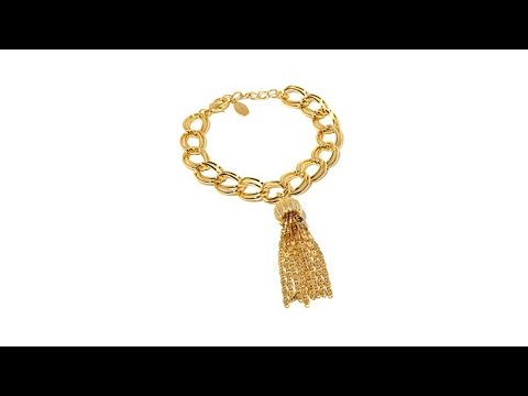 Audrey Hepburn] Goldtone ChainLink