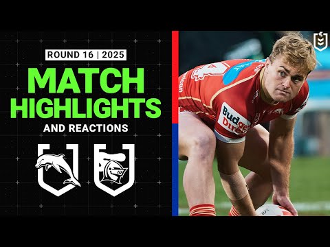 2025 NRL Match Reactions and Highlights | Dolphins v Knights | Round 16