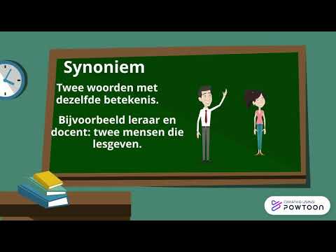 Uitlegvideo synoniemen