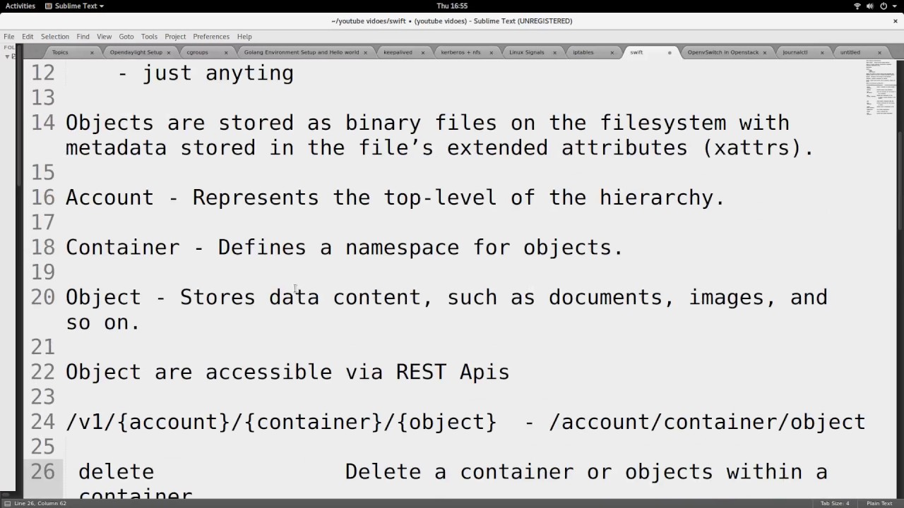 Basic Openstack Administration Part 10 - Swift Object Storage