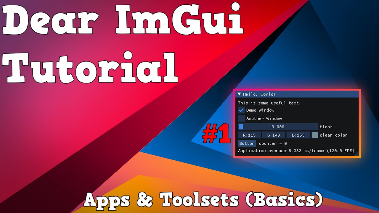Dear ImGui Tutorials C++ (#1) Tools Needed & DirectX