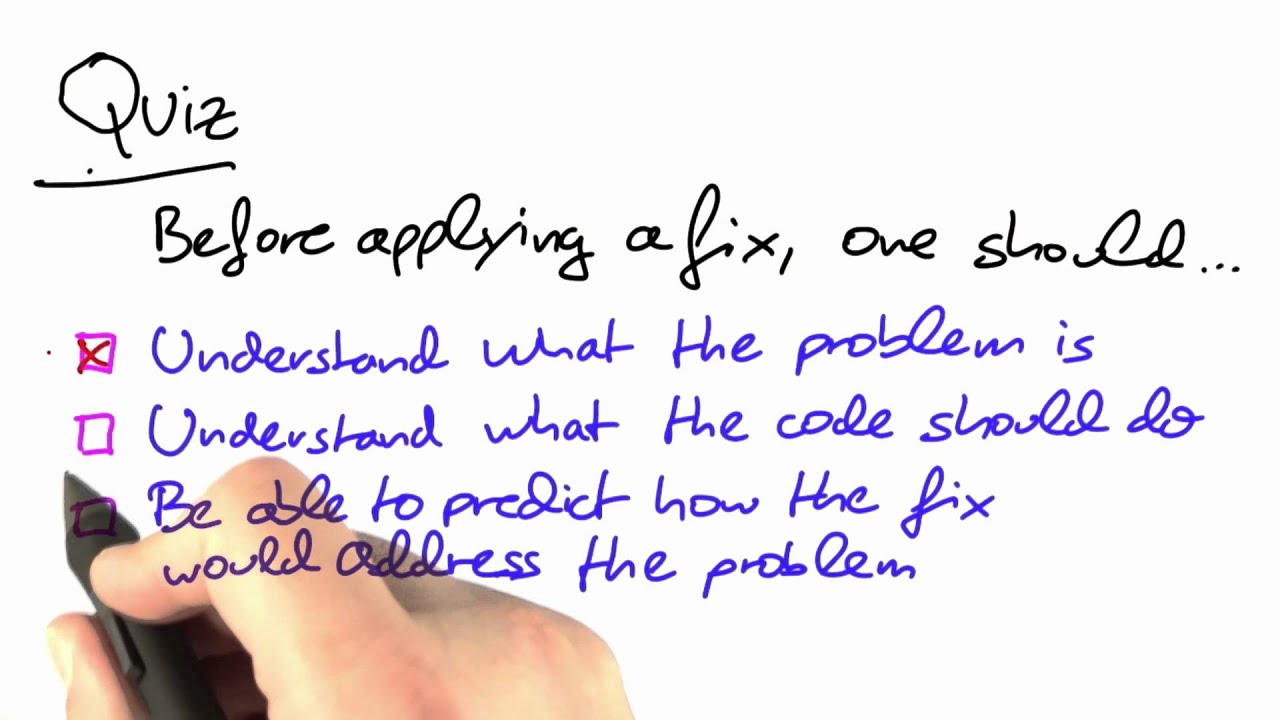 Before Fix Solution - Software Debugging