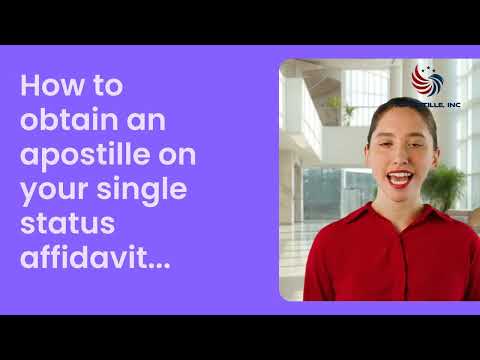 Single Status Apostille - Certificate of No Impediment for Marriage