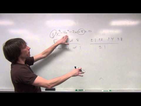 §6-5 Rational, Irrational, and Imaginary Roots Theorems
