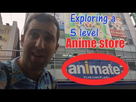 Exploring an Animate store, a GIANT anime store an Otaku's DREAM!