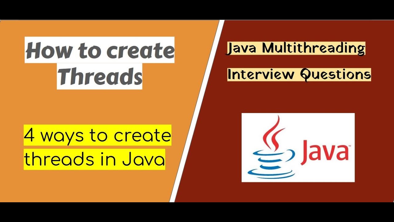 How to Create Threads in Java | Java Multithreading Interview Question |