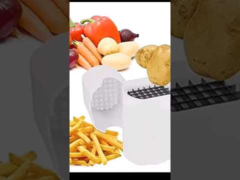 Rs 5$ 1PCS French Fry Cutter Natural Cut Rapid Slicer Vegetable Potato Tool #vegetablepeeler #peeler