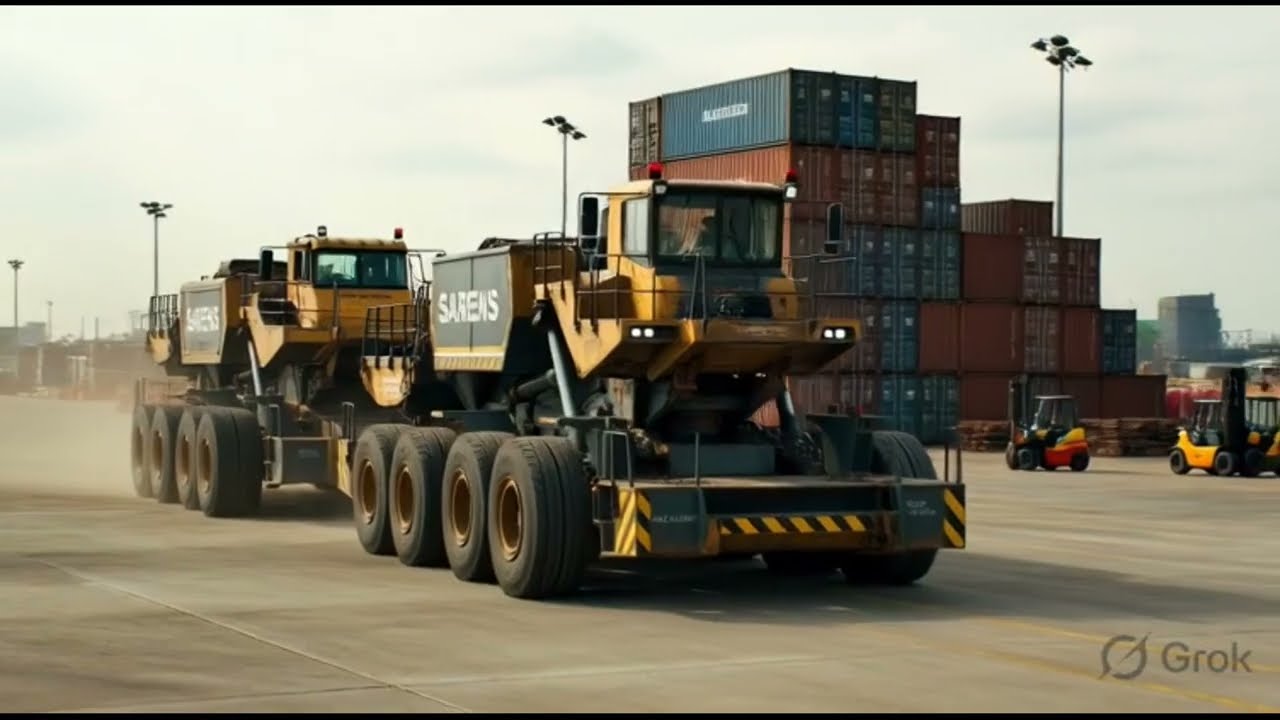 How Scheuerle SPMTs Move Entire Buildings (Mega Transport Machine Full Process)