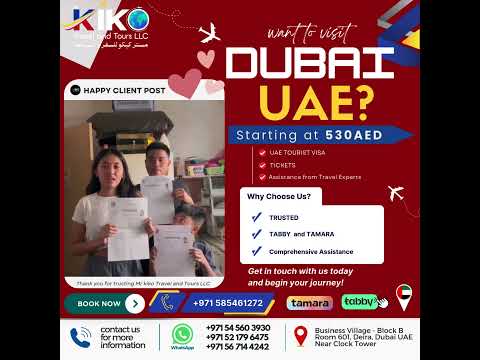MANILA TO DUBAI TOURIST VISA PACKAGE