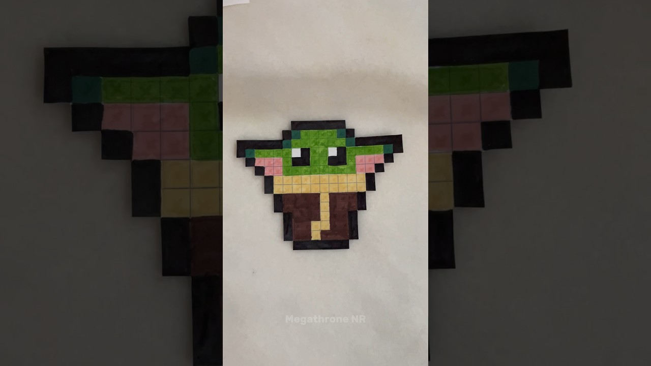 Baby Yoda pixel art #pixelart #babyyoda