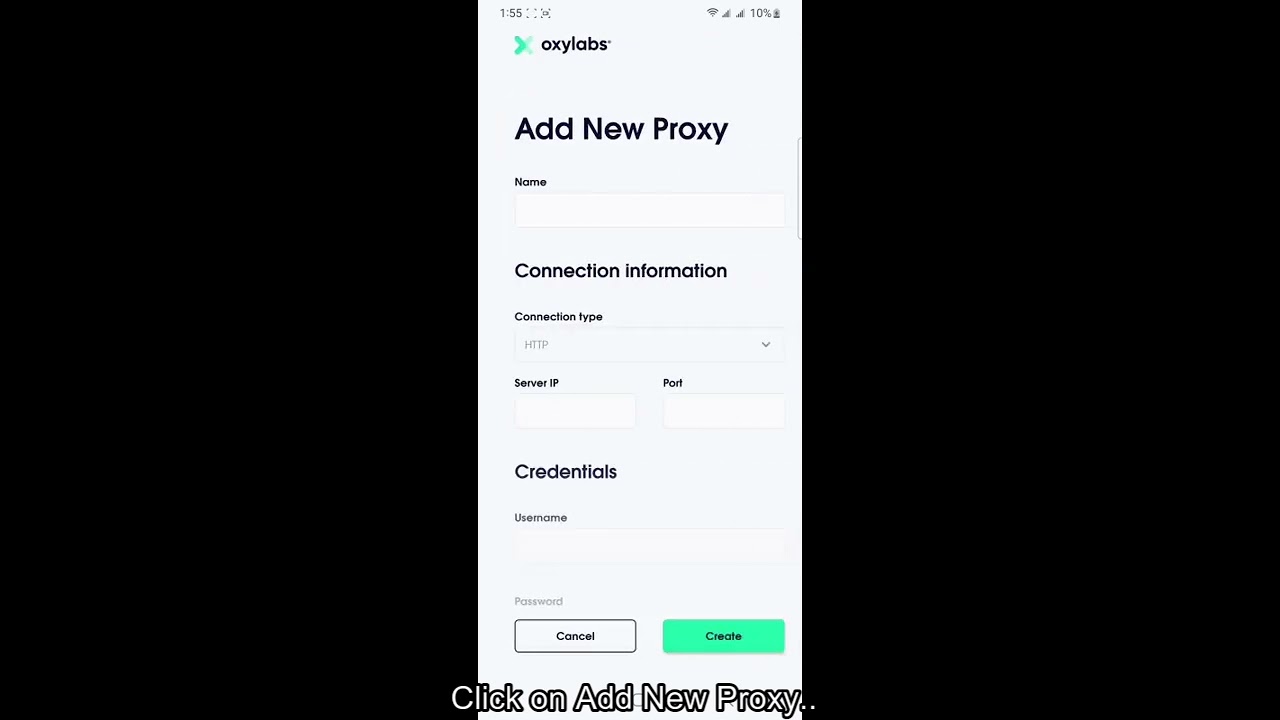 How To Connect OXYLAB PROXY on Android.