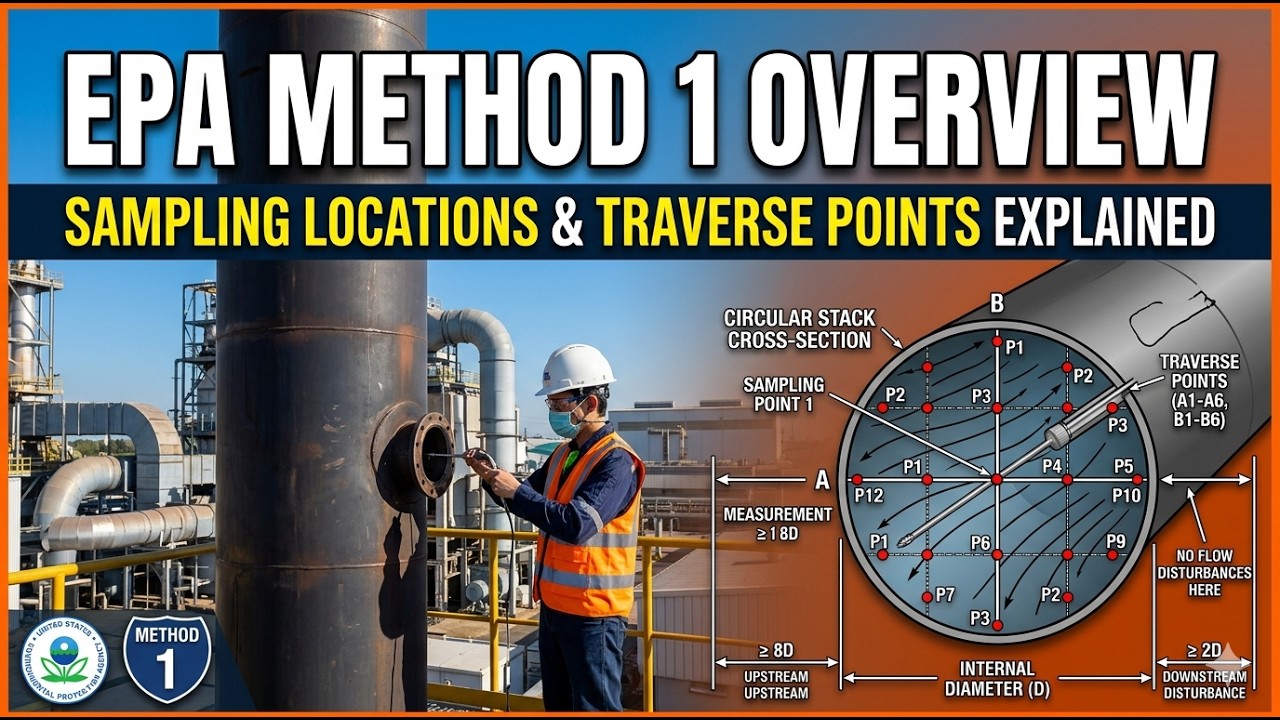 EPA Method 1 Overview | Sampling Locations & Traverse Points Explained