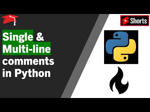 Python: Single line and Multi line comments #Shorts
