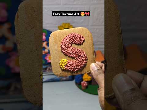 Easy Alphabet Texture Art๐๐ #diy #craft #textureart #shorts #art #5minutecrafts #viralvideo