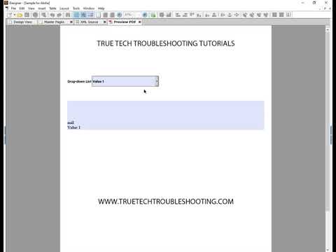 LiveCycle / AEM Designer - Create an "Appending" script for our DropDown Example
