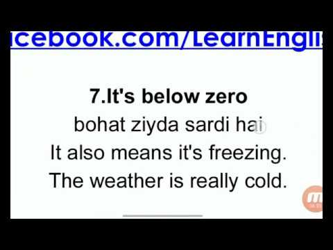 8 Phrases for Cold Weather