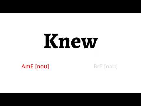 How to Pronounce knew in American English and British English