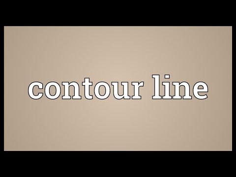 Contour line Meaning