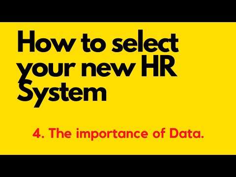 What To Look For In An HRIS (HR Information System) - and the importance of Data.