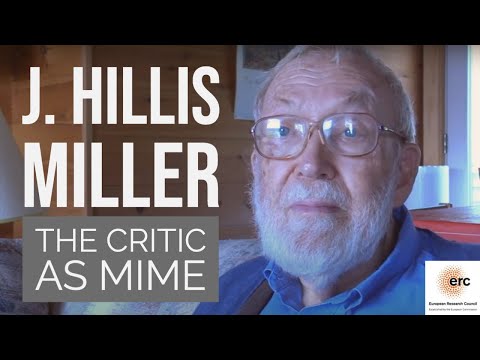 HOM Videos, ep.2, The Critic as Mime: J. Hillis Miller