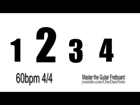 Metronome 60 Beats Per Minute 4 Beat Count BPM Click Track Basic 4 Count School Practice Hour Long
