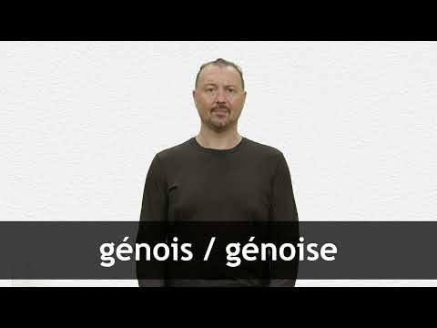 How to pronounce GÉNOIS / GÉNOISE in French