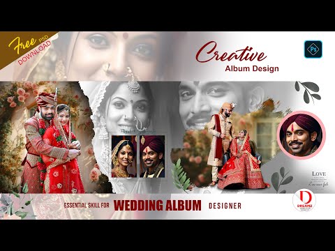 How To Create Wedding Album Design in Photoshop #weddingalbumdesign