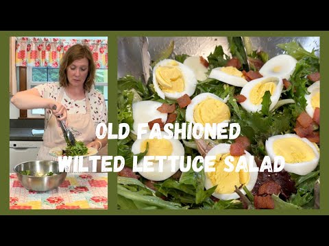 Old Fashioned Wilted Lettuce Salad
