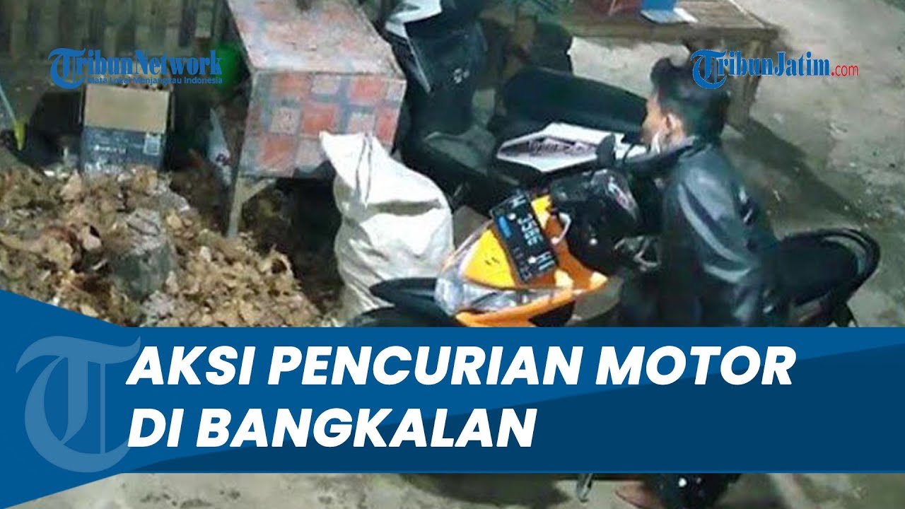 Detik Detik Aksi Pencurian Sepeda Motor Di Madura Terekam Cctv Kurang