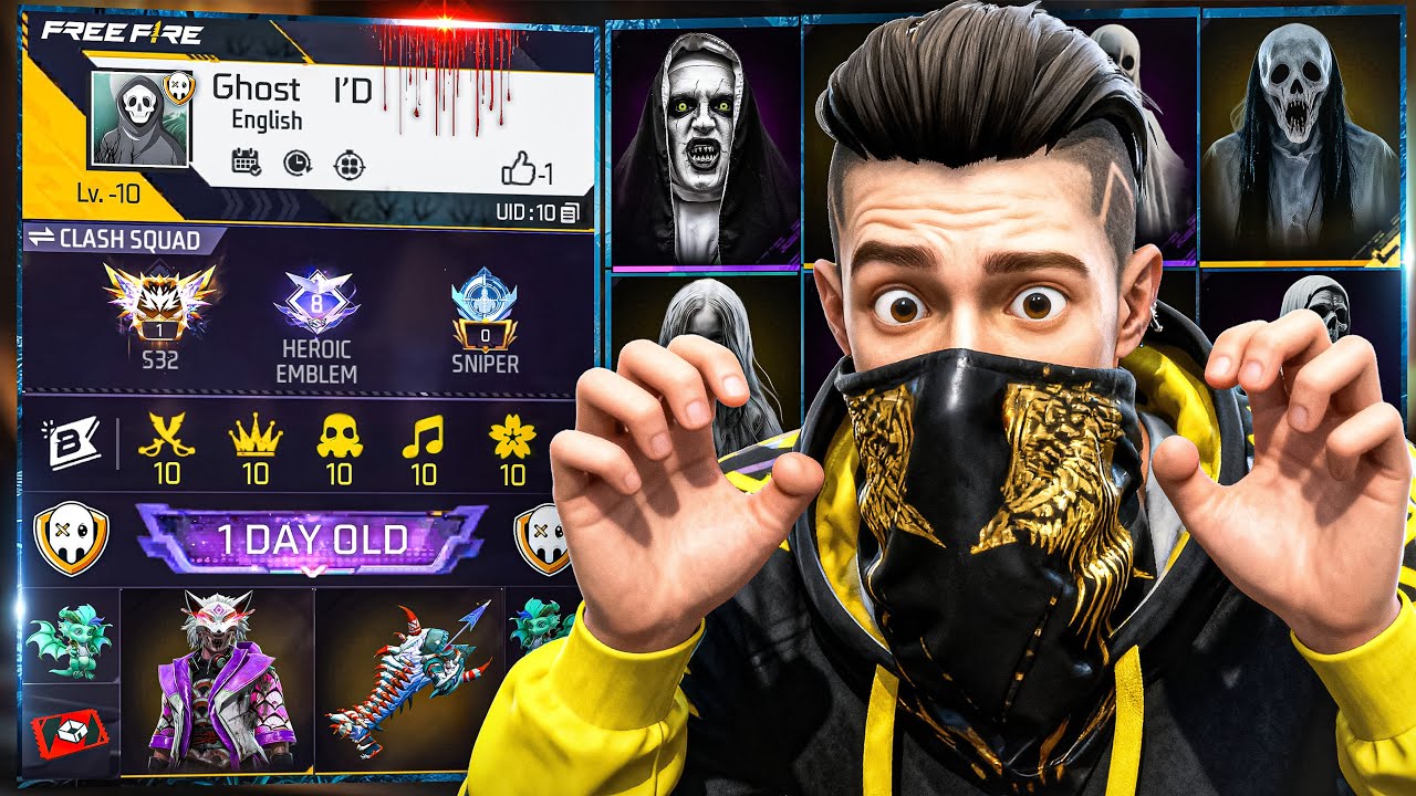 I FOUND THE *GHOST ID* of Free Fire 💀