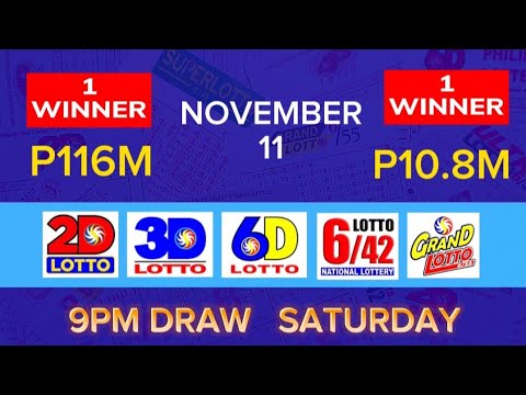 9PM LOTTO RESULTS TODAY NOVEMBER 11 2023 (Complete Details)