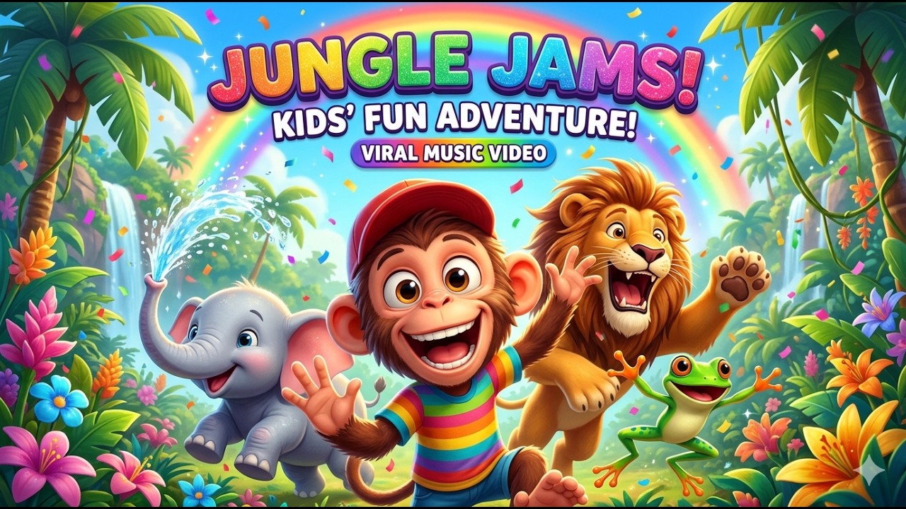 Party 🐵🦁 | Fun Kids Song | Sing Along & Dance Adventure